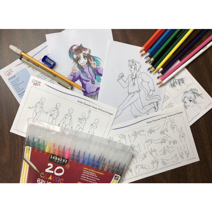 Anime Art Kit - Shop Manga & Anime Drawing Kits | I Create Art Box